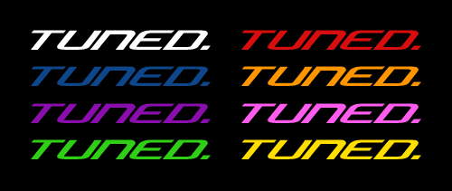 Tuned. Sticker (Assorted Colours) – Tuned. Shop