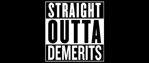 Tuned. Sticker: Straight Outta Demerits – Tuned. Shop
